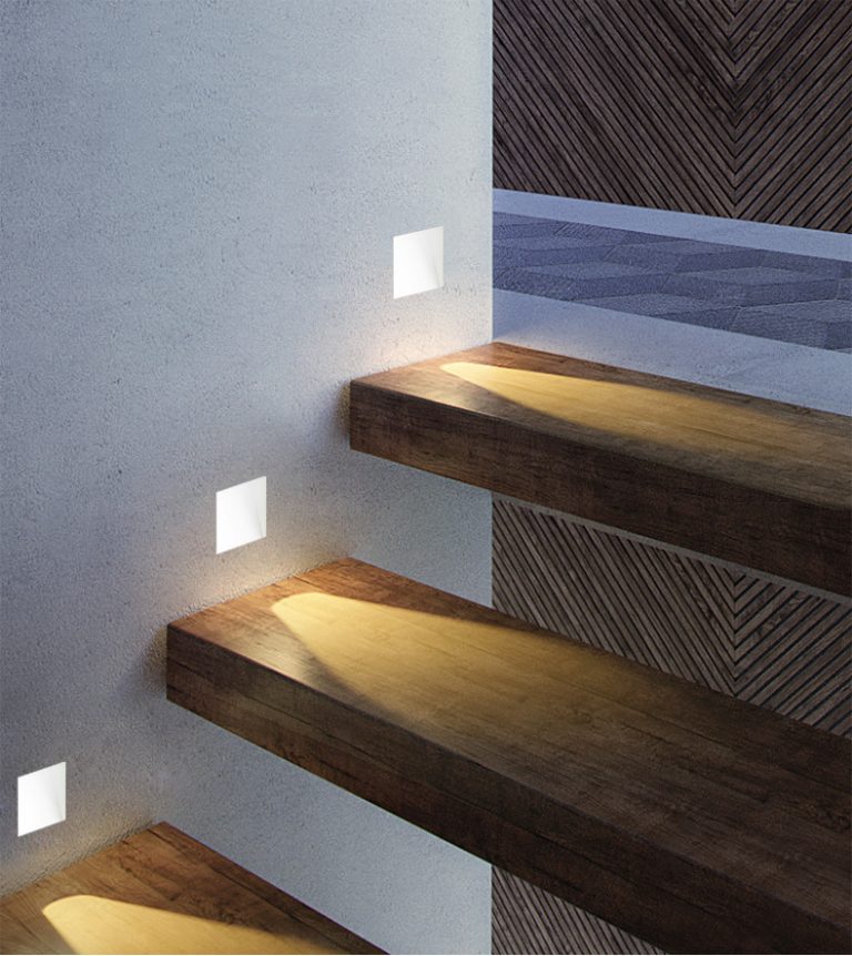 China Trimless PIR LED Stair Lights Square Rectangular IP22 3W M0392 ...